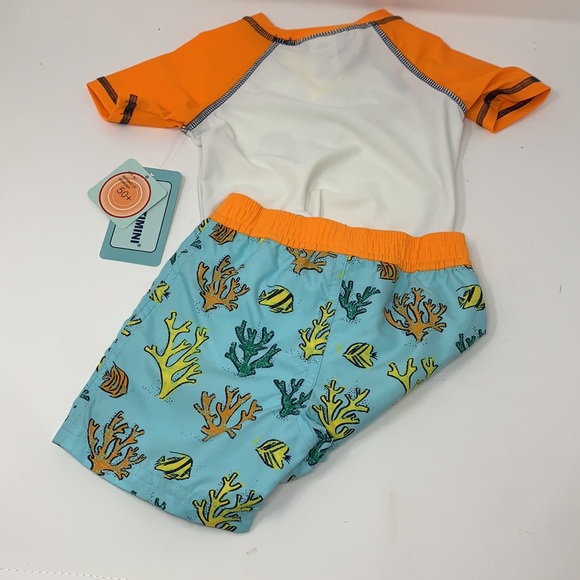 Floatimini | Swim | Floatimini Boys Rashguard And Trunks Swim Set 2m ...